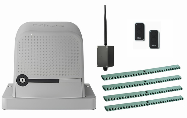 Автоматика для откатных ворот NICE RO600KLT KR4-BT, комплект: привод, 2 пульта, Bluetooth-модуль ...