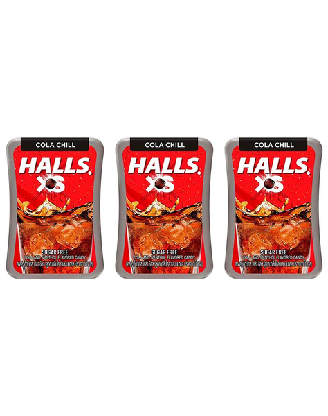 Леденцы Halls XS Sugar Free Cola and Menthol / Кола с ментолом без ...