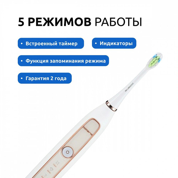 Электрическая звуковая зубная щетка Polaris (Поларис) PETB 0101 TC ...