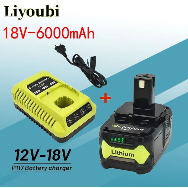 Замена беспроводного источника питания Ryobi ONE18V BPL1820 P108 P109 ...