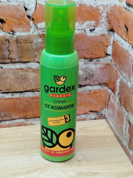 GARDEX Classic Спрей от комаров 100мл. для нанесения на кожу, 3часа защиты /12 купить на OZON по ...