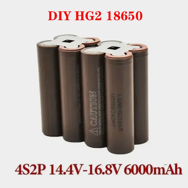 Аккумулятор для отвертки Сварочный аккумулятор HG2 18650 , 4S2P 14.4V ...