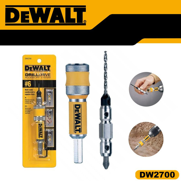 DEWALT Сверло-отвертка, Перевернутый привод долота, 6 мм, DW2700 купить ...