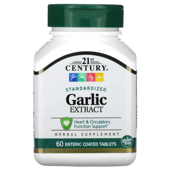Экстракт чеснока, 21st Century Garlic Extract 60 таблеток купить на ...