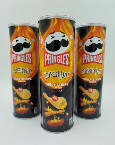 Картофельные чипсы Pringles со вкусом азиатских закусок под острым сычуаньским соусом 3 х 110 гр ...