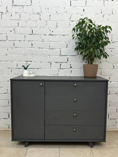 Комод KOKORO-Mebel Комод_meb8_МЕБЕЛЬНОВ, 120x45x90 см, 4 ящ. купить c ...