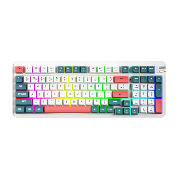 Aigo Клавиатура беспроводная AG98 RGB, (Jerrzi Yellow), Английская ...