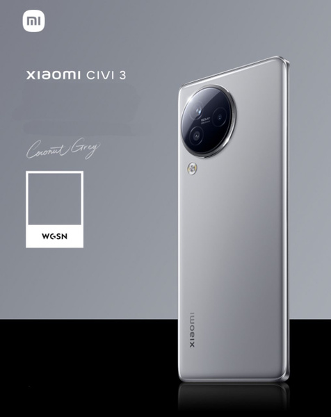 Смартфон Xiaomi Xm-Civi3 256 ГБ 8 ГБ Серый OLED/AMOLED 2 SIM купить c доставкой на OZON по ...