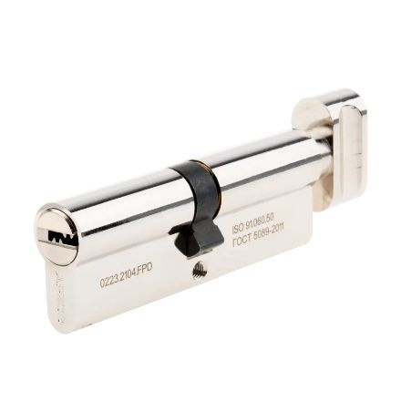 Цилиндровые механизмы Apecs Pro LM-90-C-NI 90 мм, ключ/вертушка, цвет ...