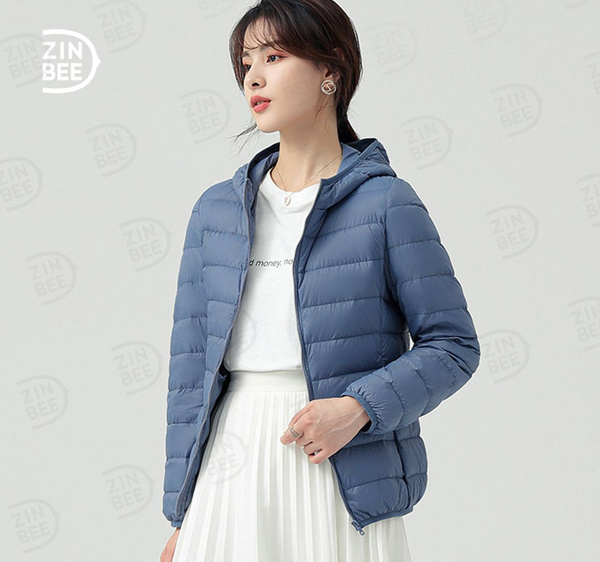 Куртка Женский ZinBee морской, размер 54 Длинный Зима Пух-перо Китай купить c доставкой на OZON ...
