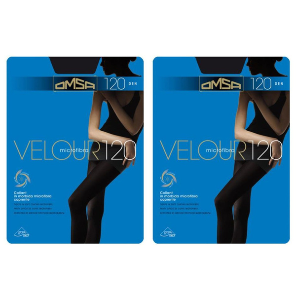 Колготки Женский Omsa, размер 4 черный Микрофибра, Полиамид 120 ден, рост 158-174 Сербия ...