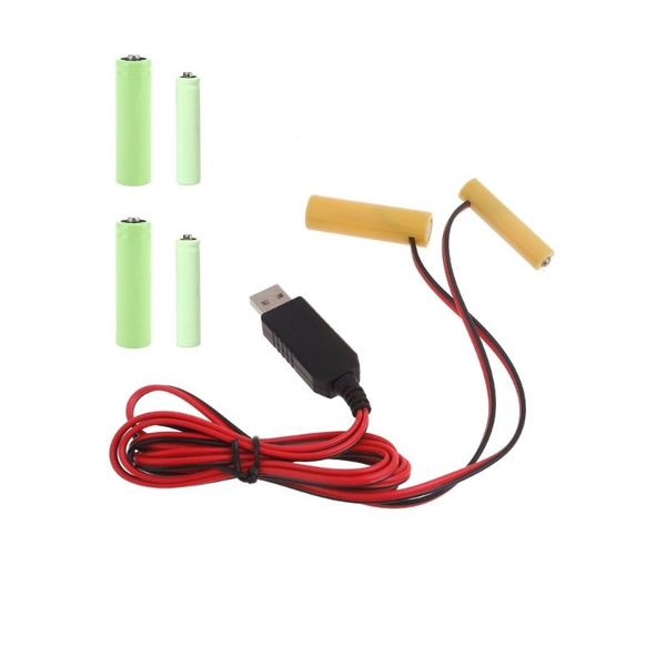 USB один на двоих № 5 AA + 7 AAA кабель для отсоединения аккумулятора 4 ...