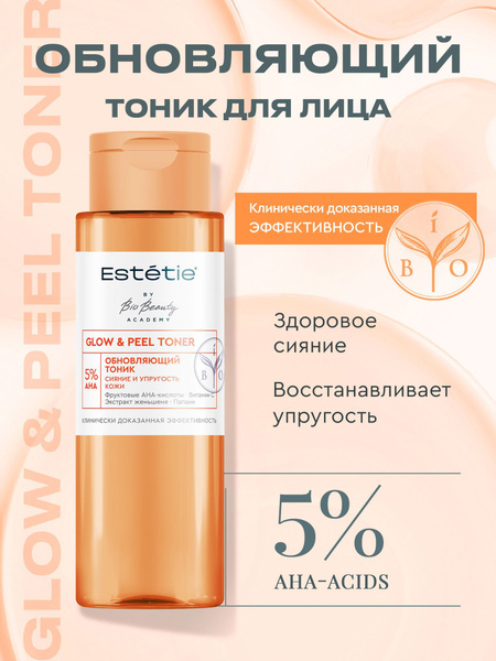 Estetie, Тоник для лица с AHA фруктовыми кислотами обновляющий от ...