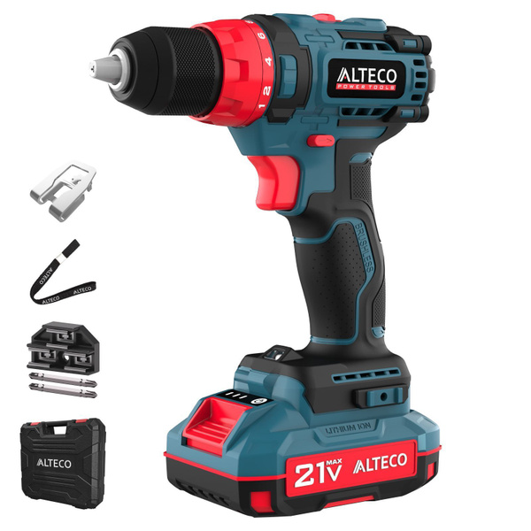 Бесщеточная аккумуляторная дрель-шуруповерт ALTECO CD 21-45 BL, 71403 купить на OZON по низкой ...