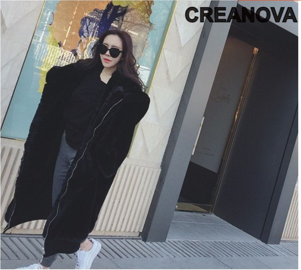 Пальто CREANOVA, Зима, размер 48, цвет черный, Полиэстер, Искусственная шерсть - купить по ...