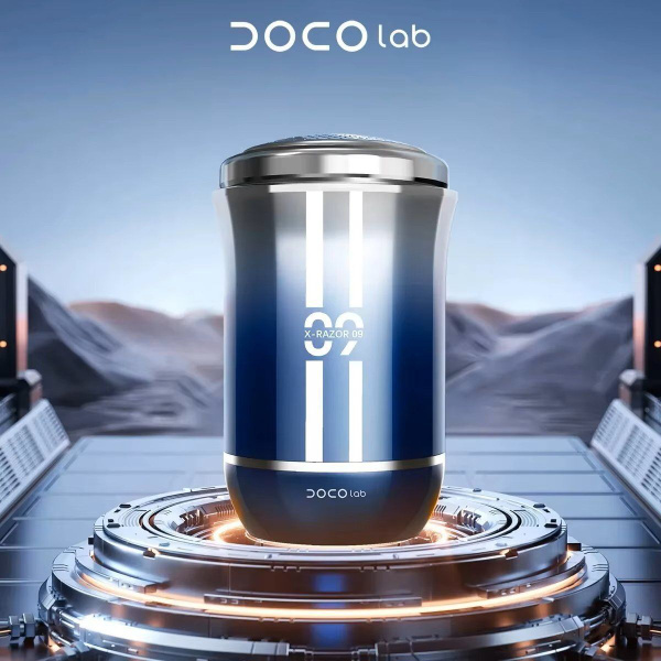 DOCO lab Электробритва мужская мини беспроводная роторная, хром, темно-синий купить на OZON по ...