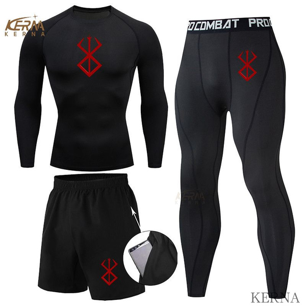 Рашгард Мужской KERNA черный Длинный, размер 52, 54 Полиэстер Корсет ММА, Единоборства ...