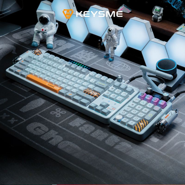 KEYSME Клавиатура беспроводная LUNAR 01+LUNAR 02, серый, белый купить ...