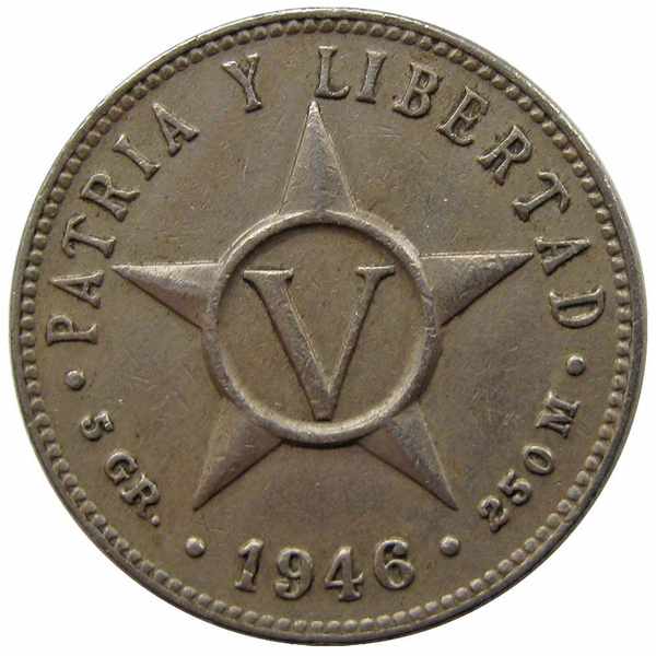 Старинная монета Кубы 5 сентаво 1946 г. купить на OZON по низкой цене (1502624336)