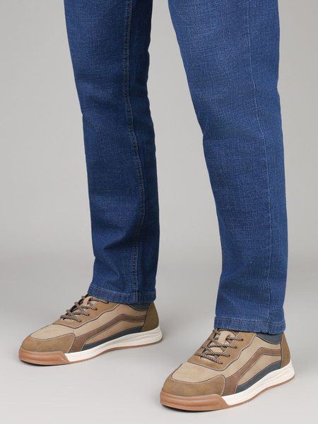 Кеды Мужской Instreet Нубук искусственный, размер 41 7 Зима Шнурки Без каблука Россия купить c ...