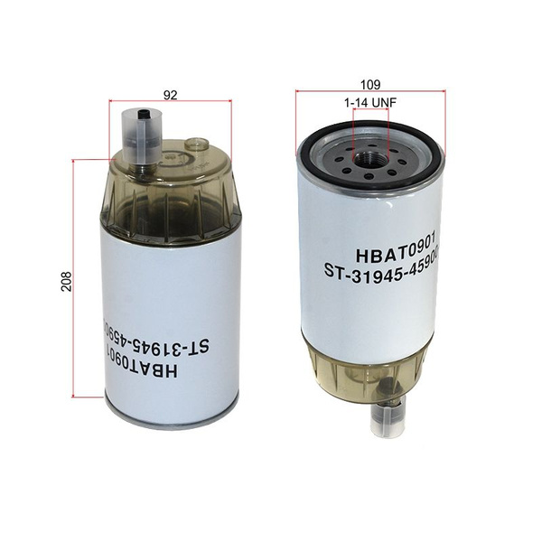 Фильтр топливный с колбой hyundai hd 45 72 county 10- SAT ST-31945 ...
