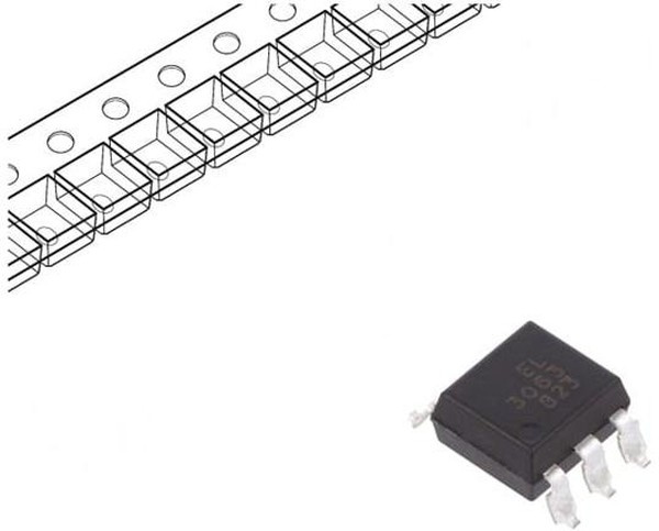 Оптотиристор EVERLIGHT EL3063 5кВ, с системой переключения в нуле, DIP6, 1кВ/мкс, 1 шт купить на ...