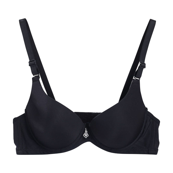 Бюстгальтер Женский Agiferg бюстье, бралетт, размер 80B черный Полиэфир, Спандекс Повседневный ...