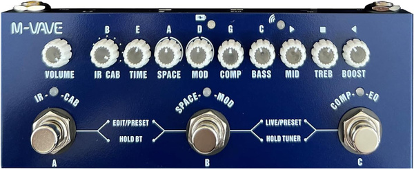 Комбинированная педаль эффектов для басс гитары M-VAVE CUBE BABY BASS ...