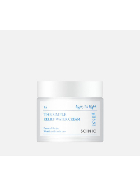 Восстанавливающий крем для чувствительной кожи SCINIC The Simple Relief ...