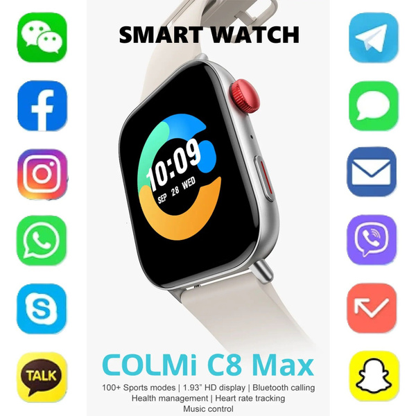 Смарт часы Colmi C8 Max мужские женские умные наручные с функцией звонка спортивные купить на ...