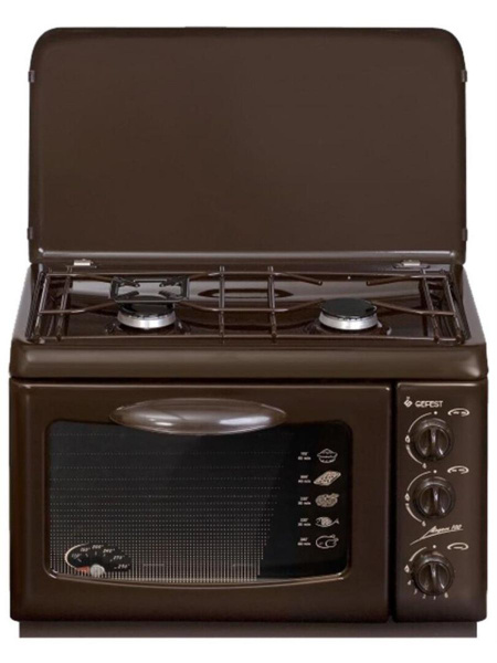 GEFEST Плита газовая настольная ПГЭ 120 К19, электрической духовкой, коричневый купить c ...