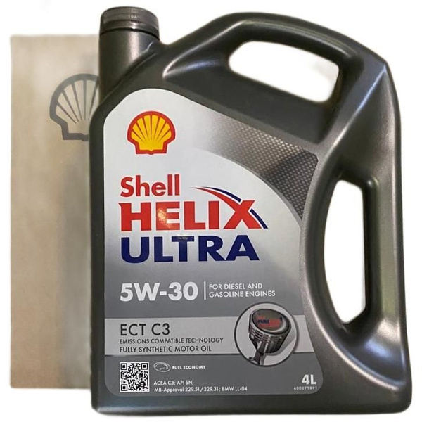 Масло моторное Shell helix ultra ect c3 5W-30 Синтетическое 4 л купить ...