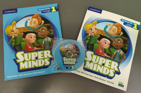 Super Minds 1 second edition Комплект (учебник, рабочая тетрадь, диск) Herbert Puchta, Peter ...