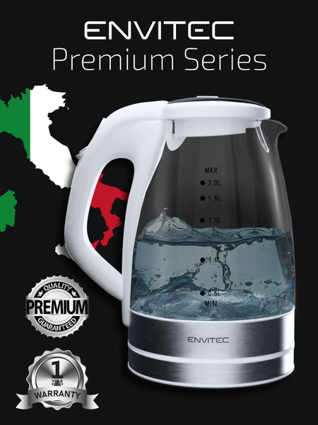 Envitec Электрический чайник чайники сборка нью белый купить на Ozon по низкой цене 1910749681