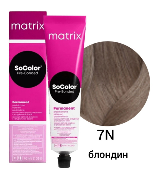 Краска для волос Matrix SoColor Pre-Bonded 7N купить на OZON по низкой ...