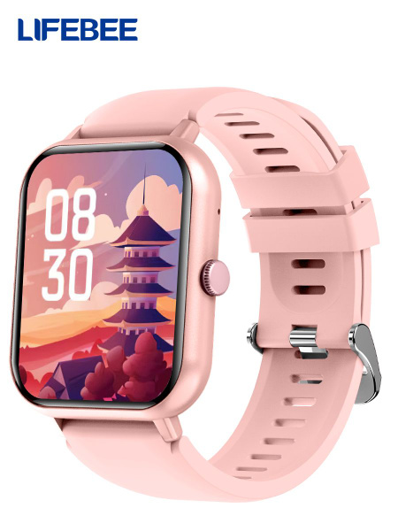LifeBee смарт часы женские 54C,розовый,1.83 дюйма, 230 мАч купить на OZON по низкой цене ...