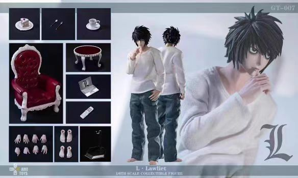 GAMETOYS GT 1/6 DN DEATH NOTE Эл Лоулайт фигурка, Фигурка Тетрадь ...