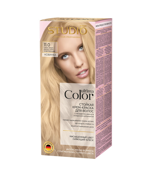 Studio Ultima Color краска для волос 11.0 очень яркий блонд ...