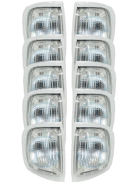 5 комплектов Указатель поворота на ГАЗ-31029, 3110, 3302-2217 Левый/Правый белый купить на OZON ...