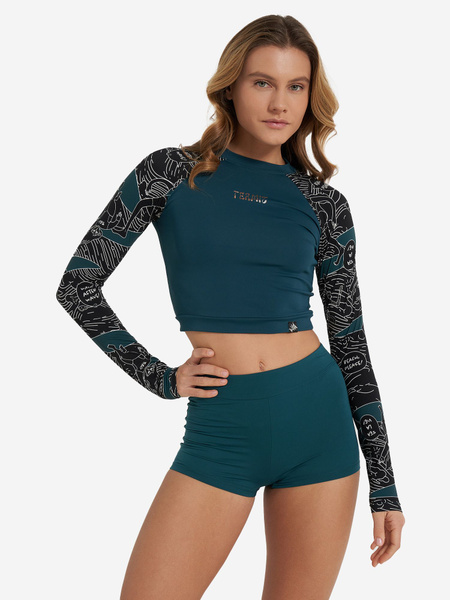 Рашгард Женский Termit черный, размер 46 Полиэстер, Эластан Спортивный купить c доставкой на ...