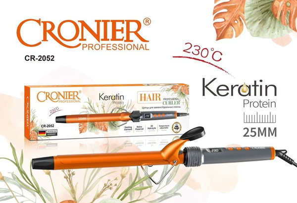 Плойка для локонов, плойка для волос стайлер CRONIER купить на OZON по низкой цене (1937373471)