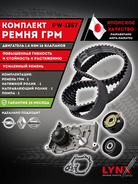 Ремень ГРМ Ларгус К4М Рено Дастер, Логан, Сандеро 1.6 16 Клапанов ...