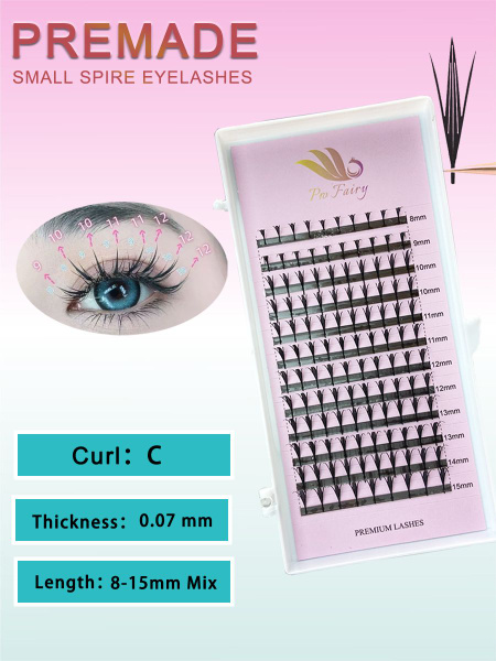 Новые готовые пучки ресниц для наращивания Pyramid Lashes Изгиб C ...