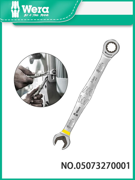 Wera 05073270001 Подлинник, Комбинированный гаечный ключ с храповиком, Joker 6000 серия 10 мм ...