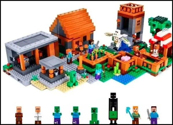 айнкрафт Деревня с жителями 4 в 1 803 детали купить на OZON по низкой цене (2035049387)