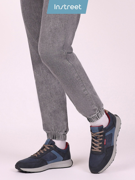 Кроссовки Мужской Instreet Искусственная кожа, размер 40 4 На любой сезон Шнурки Без каблука ...