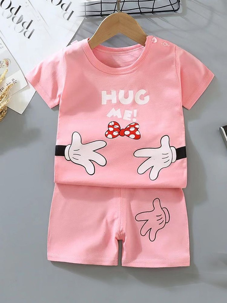 Домашний комплект Девочки, Мальчики BCATON Хлопок, размер 74 натуральный серый Анималистический ...