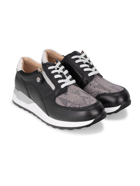 Кроссовки Женский, Девочки Ortmann Натуральная кожа, размер 39 Демисезон Молния, Шнурки Германия ...