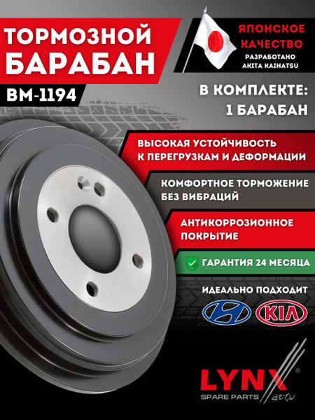 Барабан Тормозной Киа Рио 3 Хендай Солярис Kia Kia Rio 3 Hyundai ...