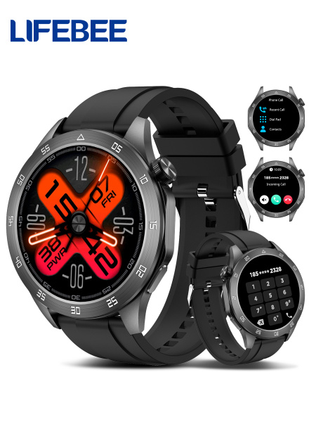 LifeBee Умные часы SWKSOB, Матовый черный купить на OZON по низкой цене (1997592253)